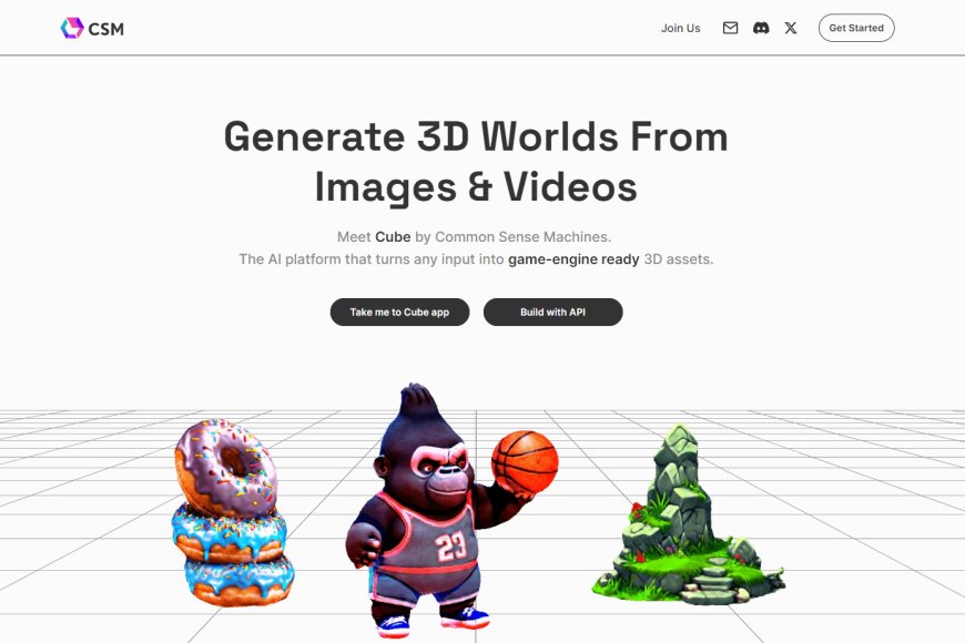 Create 3D Worlds from Images and Videos with Common Sense Machines' Cube - World of AI